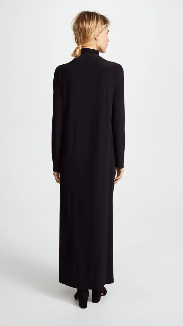 Norma Kamali Turtleneck Gown - Black