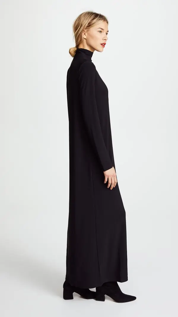 Norma Kamali Turtleneck Gown - Black