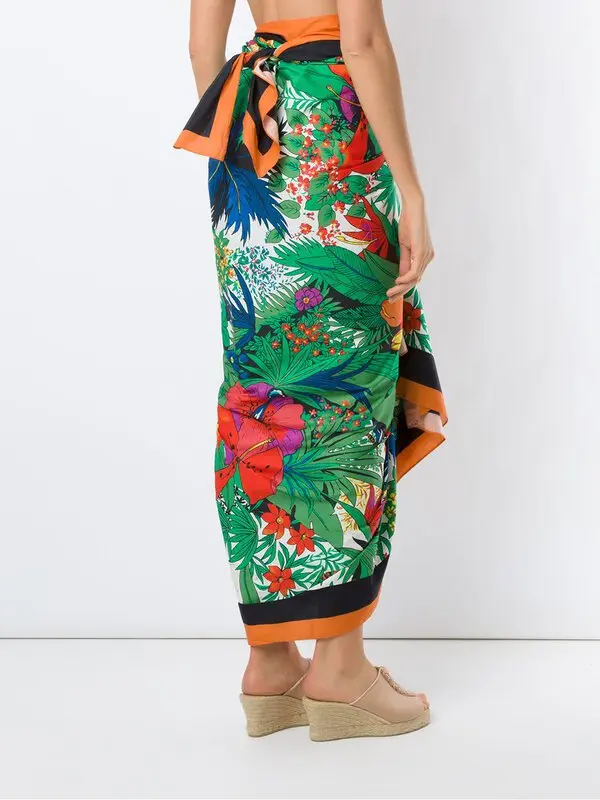 AMIR SLAMA Tropical-print Sarong