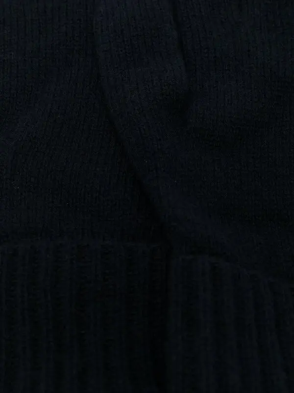 N.peal Ribbed Knit Gloves - Blue