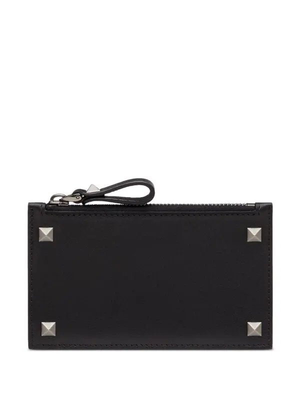 Valentino Garavani Rockstud Card Holder - Black