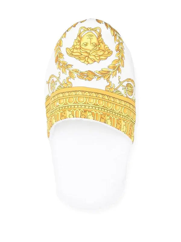 Versace I Love Baroque Slippers - White