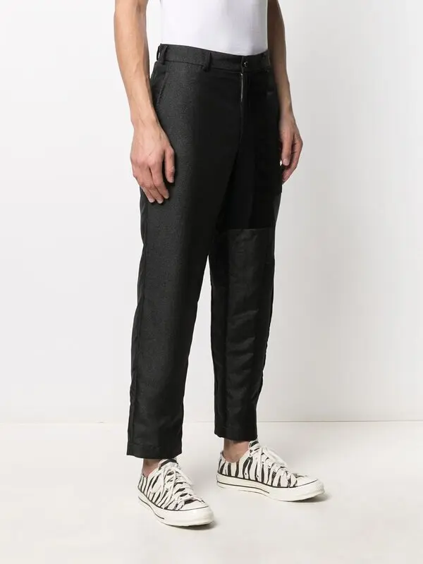 BLACK COMME DES GARÇONS Patchwork Straight-leg Trousers