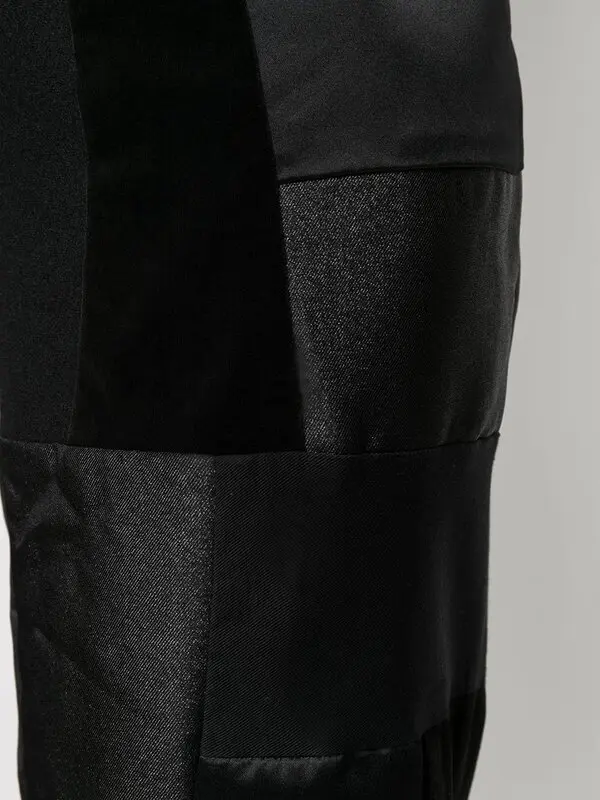 BLACK COMME DES GARÇONS Patchwork Straight-leg Trousers