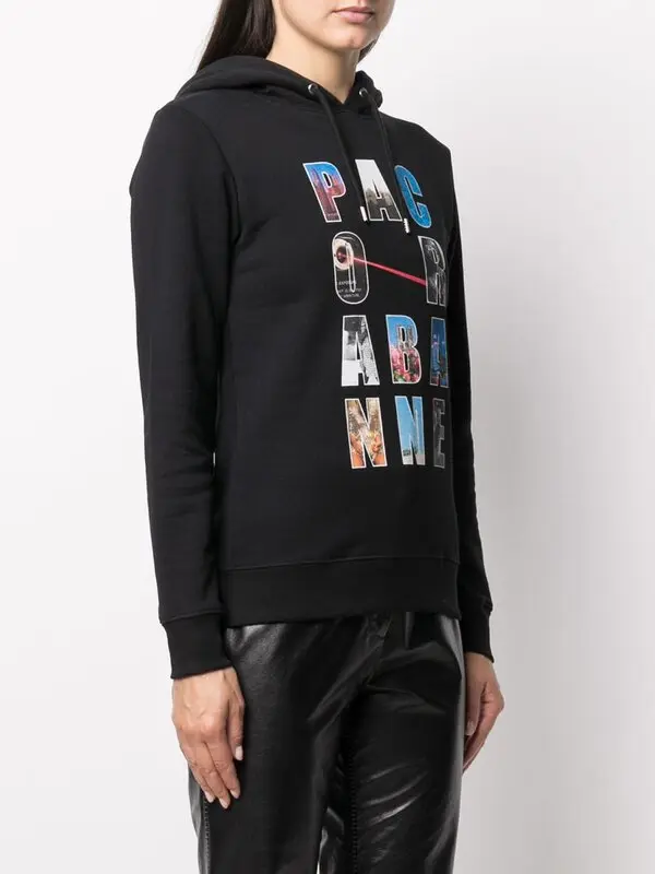 Rabanne Logo-print Drawstring Hoodie