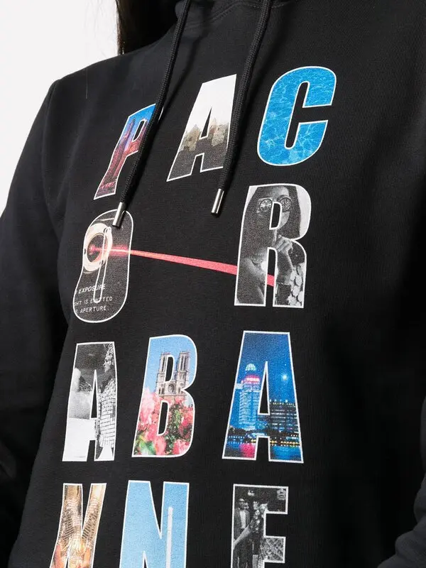 Rabanne Logo-print Drawstring Hoodie