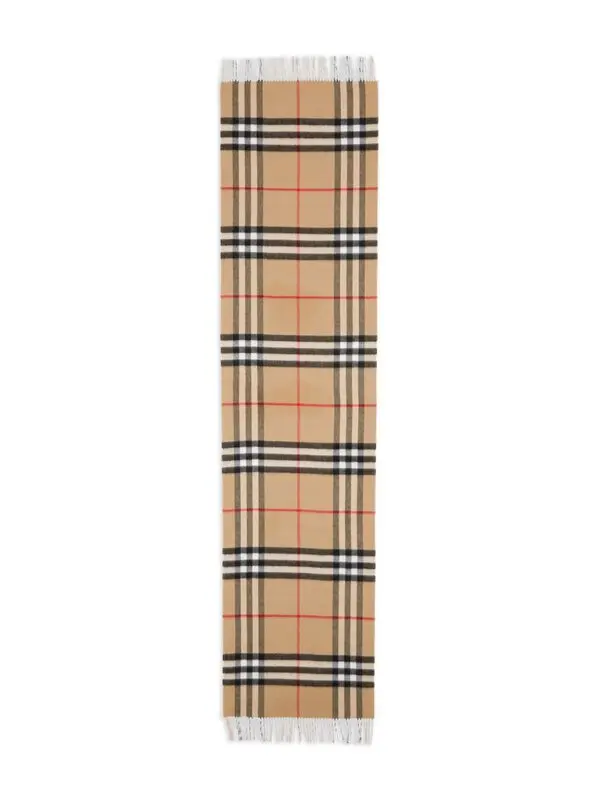 Burberry Reversible Check Cashmere Scarf - Pink