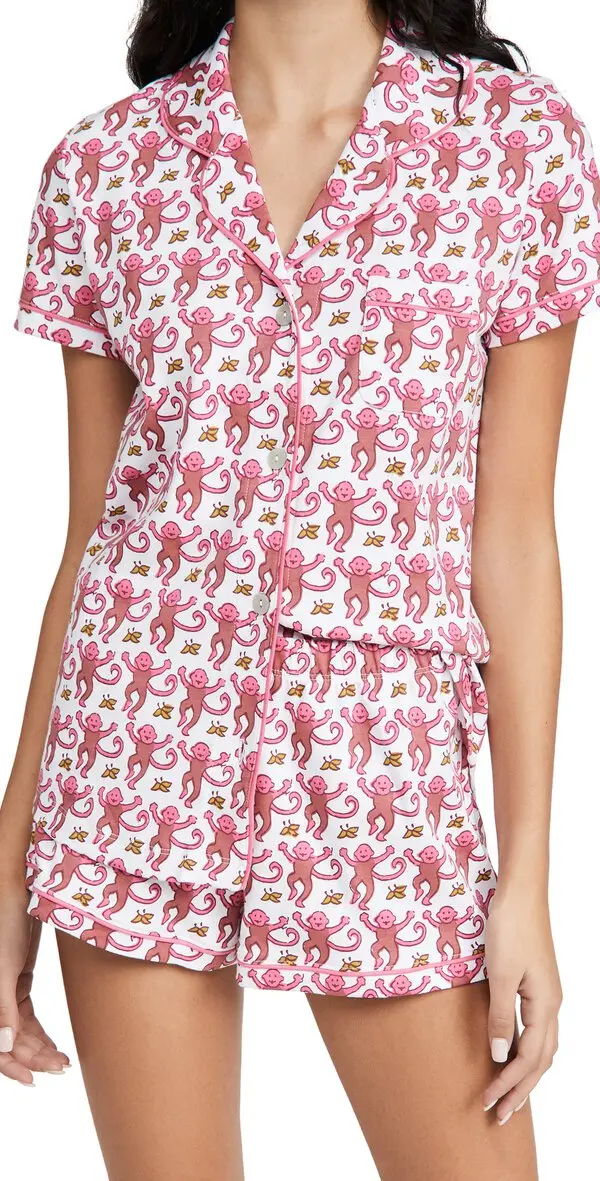 Roller Rabbit Monkey Pj Polo Set