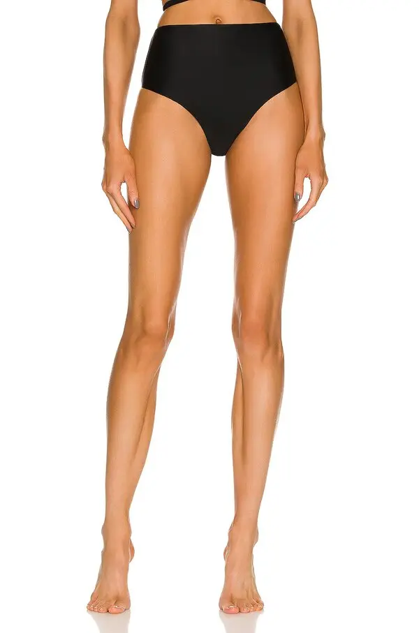 Matteau High Waist Bikini Bottom - Black