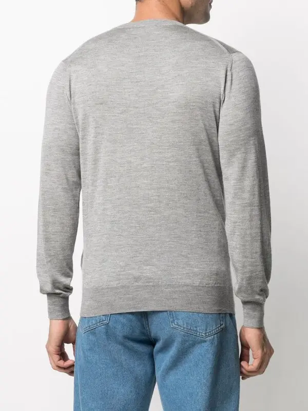 CRUCIANI Crew Neck Knit Jumper - Grey