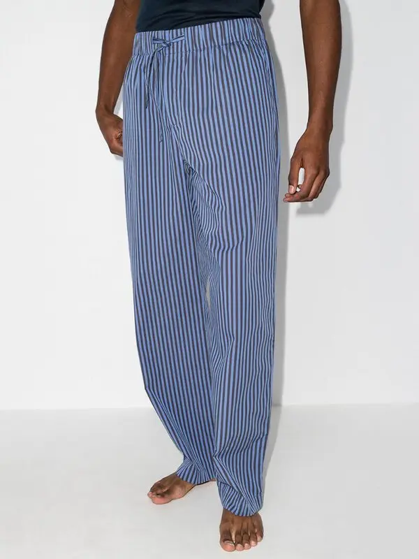 TEKLA Verneuil Stripe-pattern Pajama Bottoms