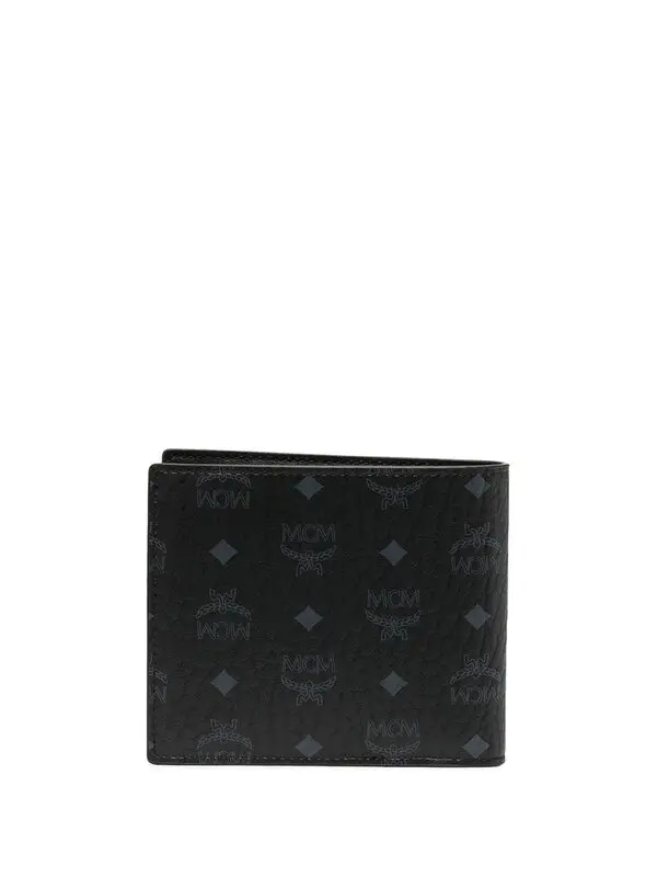 Mcm Small Monogram-print Bi-fold Wallet