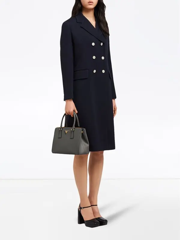 Prada Medium Galleria Leather Tote Bag - Grey