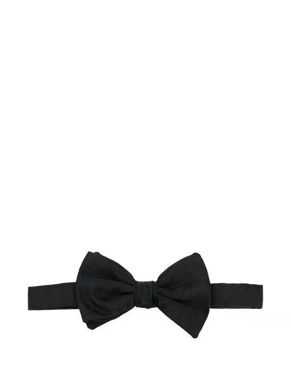 Giorgio Armani Silk Bow Tie - Black