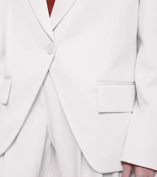 Stella McCartney Lindsey Wool Blazer - Grey