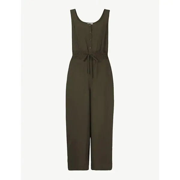 Whistles Quinn Sleeveless V-neck Woven Jumpsuit