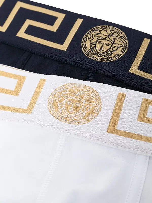 Versace Set Of Two Greca Border Briefs