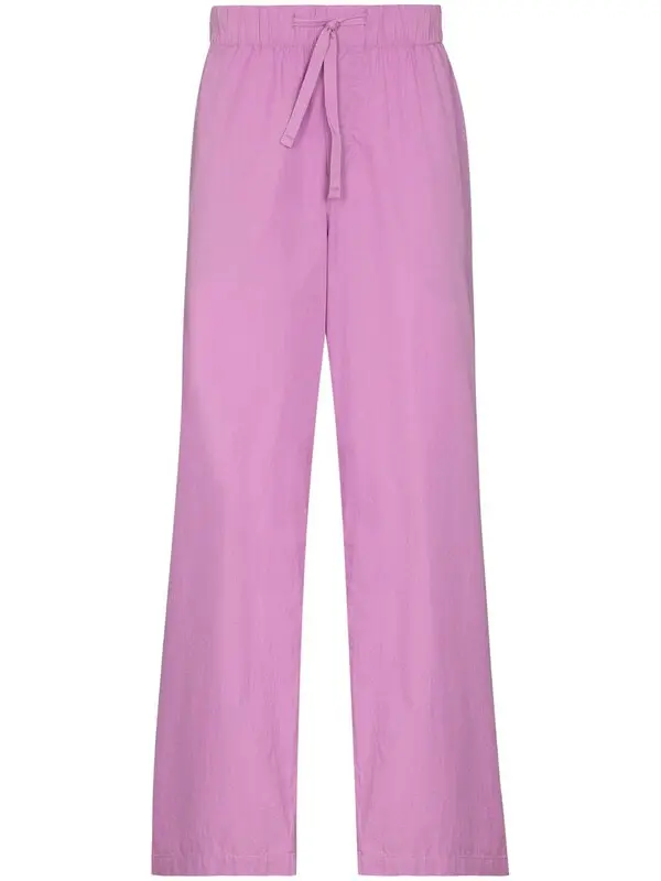 TEKLA Drawstring-waist Pajama Bottoms