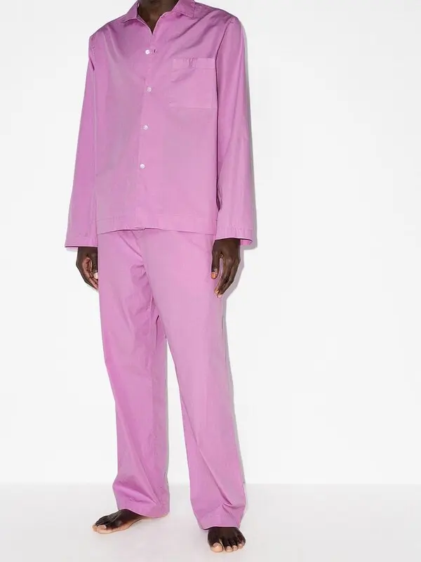 TEKLA Drawstring-waist Pajama Bottoms