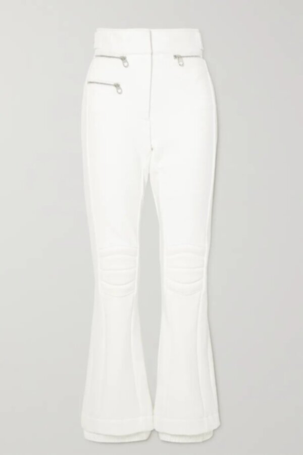 Chloé Fusalp Paneled Bootcut Ski Pants White Editorialist