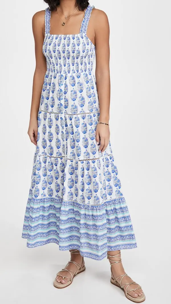 Playa Lucila Smock Border Dress
