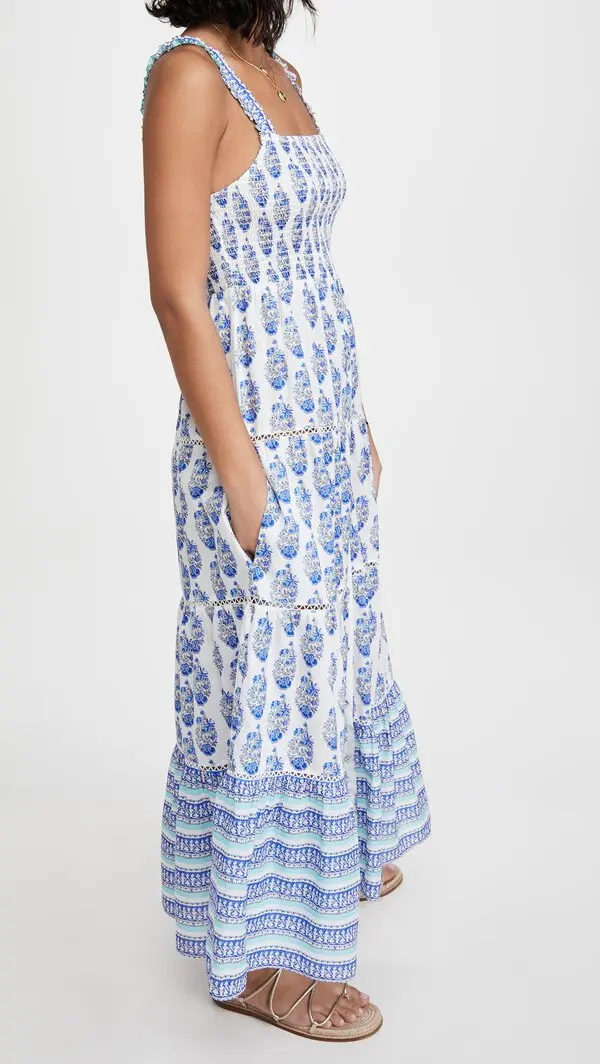 Playa Lucila Smock Border Dress