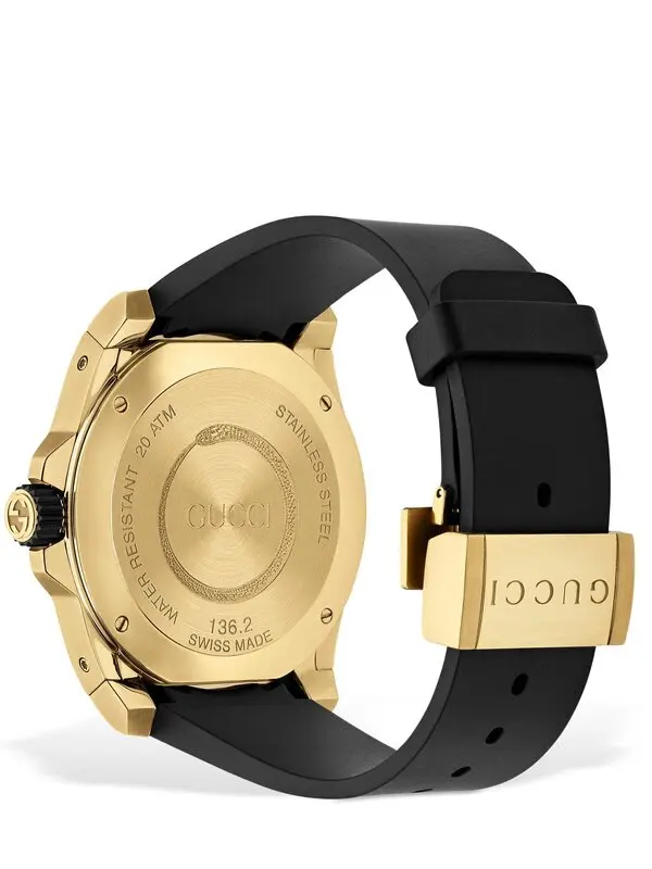 Gucci 45mm Dive Xl Snake Motif Watch