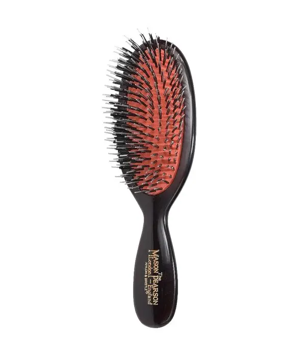 MASON PEARSON Pocket Bristle & Nylon Hairbrush - Dark Ruby