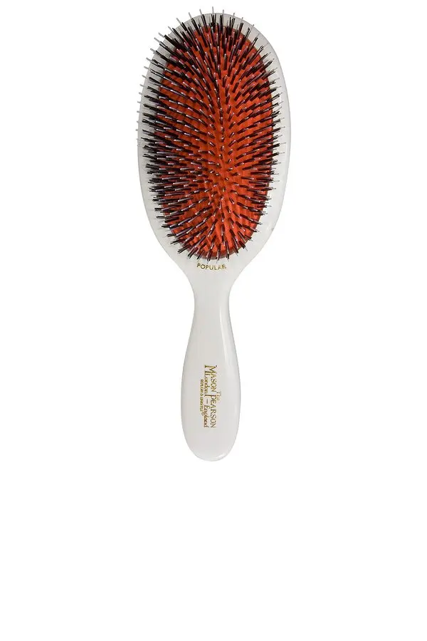 MASON PEARSON Popular Bristle & Nylon Hairbrush - White