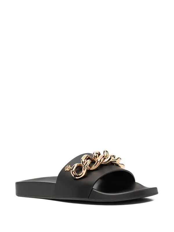 Versace Chain-embellished Medusa Slides
