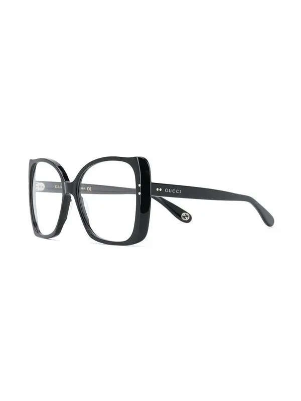 Gucci Oversized Square Frame Eyeglasses
