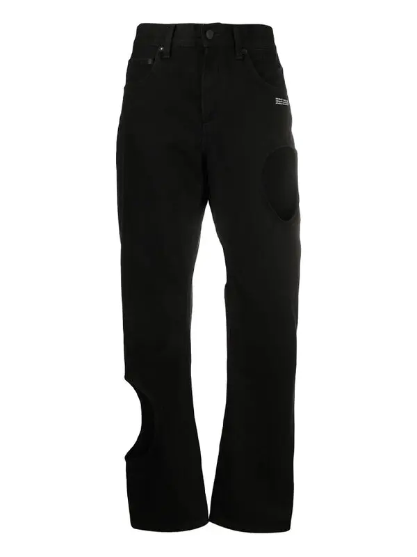 Off-White Cut-out Baggy Jeans