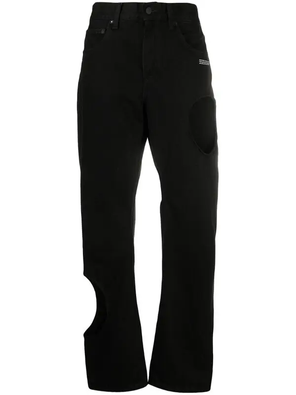 Off-White Cut-out Baggy Jeans