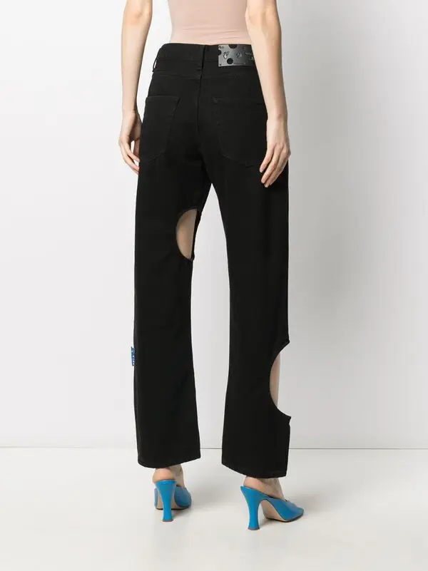 Off-White Cut-out Baggy Jeans