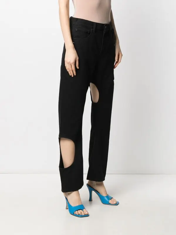 Off-White Cut-out Baggy Jeans