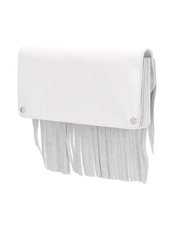 Comme Des Garçons Fringed Wallet - White