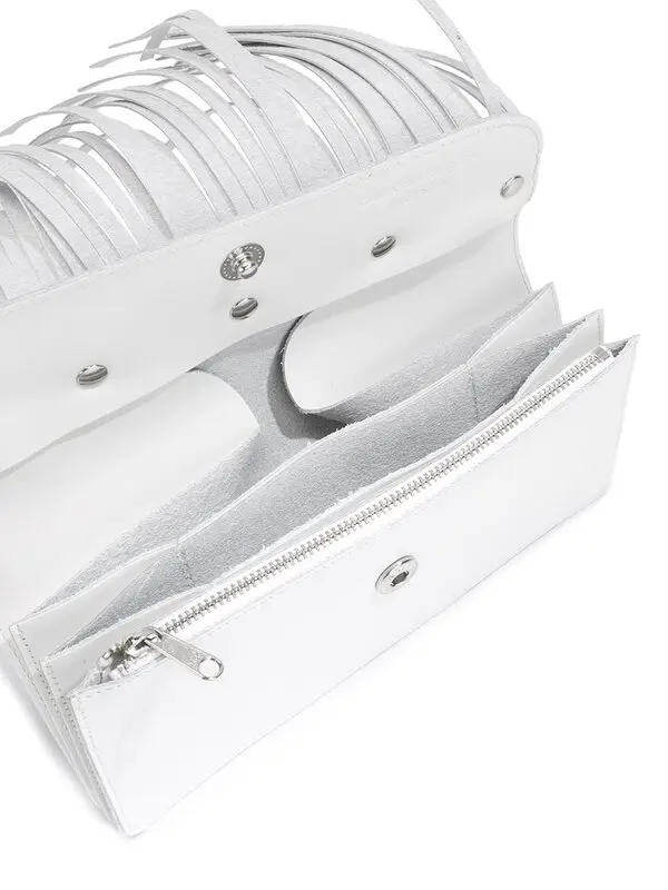 Comme Des Garçons Fringed Wallet - White