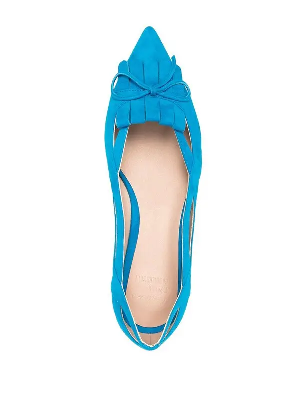 SCAROSSO X Paula Cademartori Ballerina Shoes - Blue