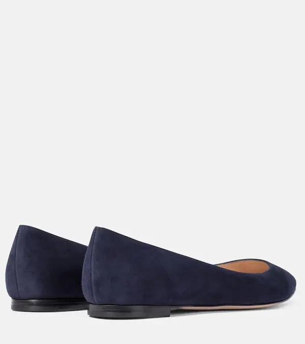 GIANVITO ROSSI Suede Ballet Flats