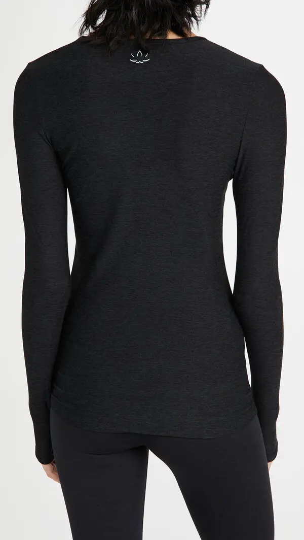 Beyond Yoga Classic Crew Pullover - Darkest Night