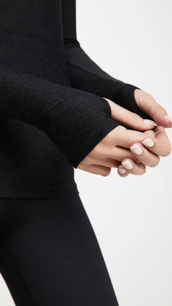 Beyond Yoga Classic Crew Pullover - Darkest Night