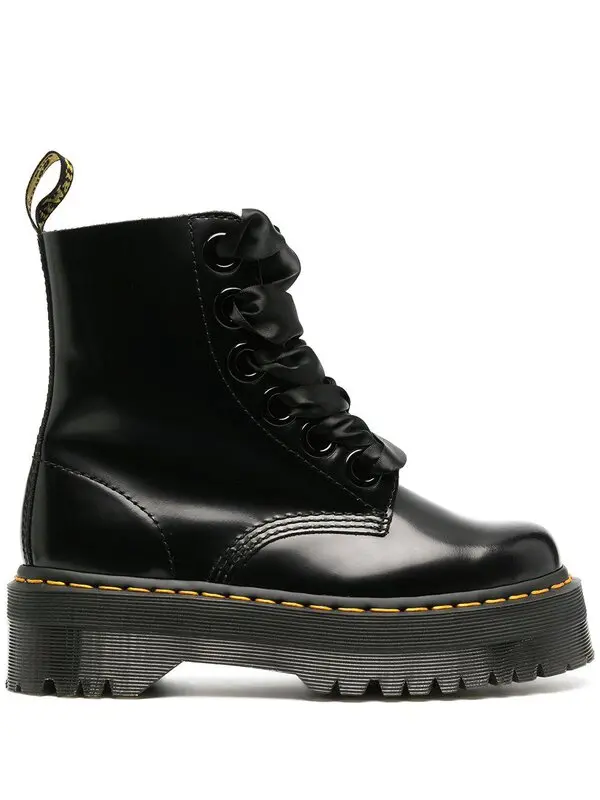 Dr. Martens Molly Leather Platform Boots