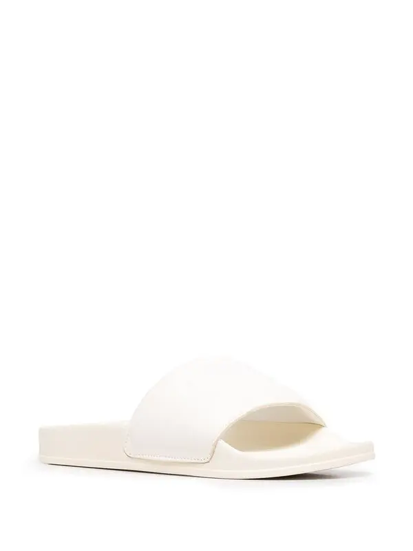 Heron Preston Tonal Logo Debossed Slides - Neutrals