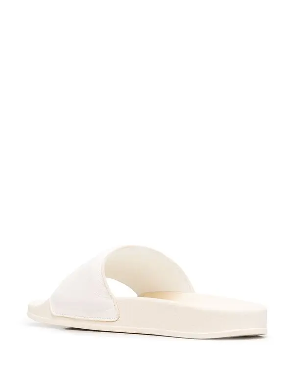 Heron Preston Tonal Logo Debossed Slides - Neutrals