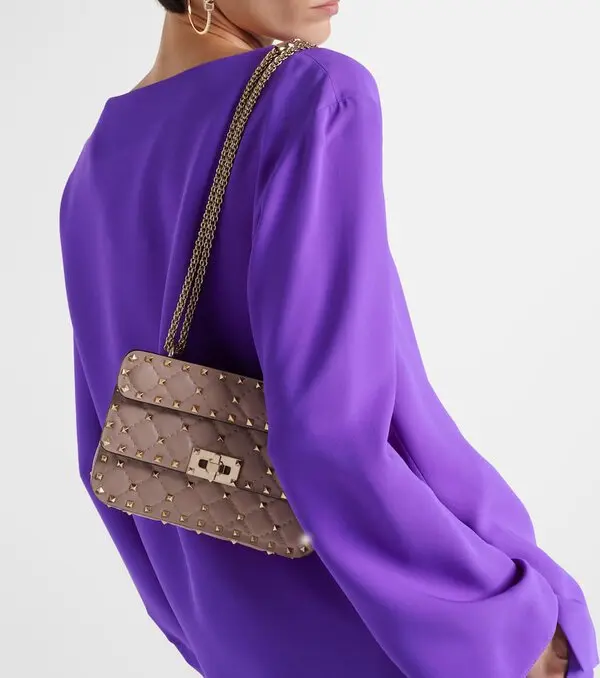 Valentino Garavani Rockstud Spike Small Leather Shoulder Bag