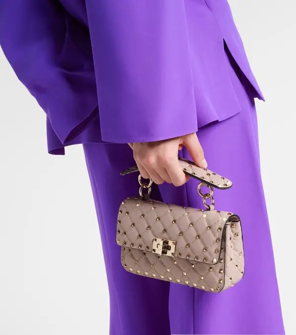 Valentino Garavani Rockstud Spike Small Leather Shoulder Bag