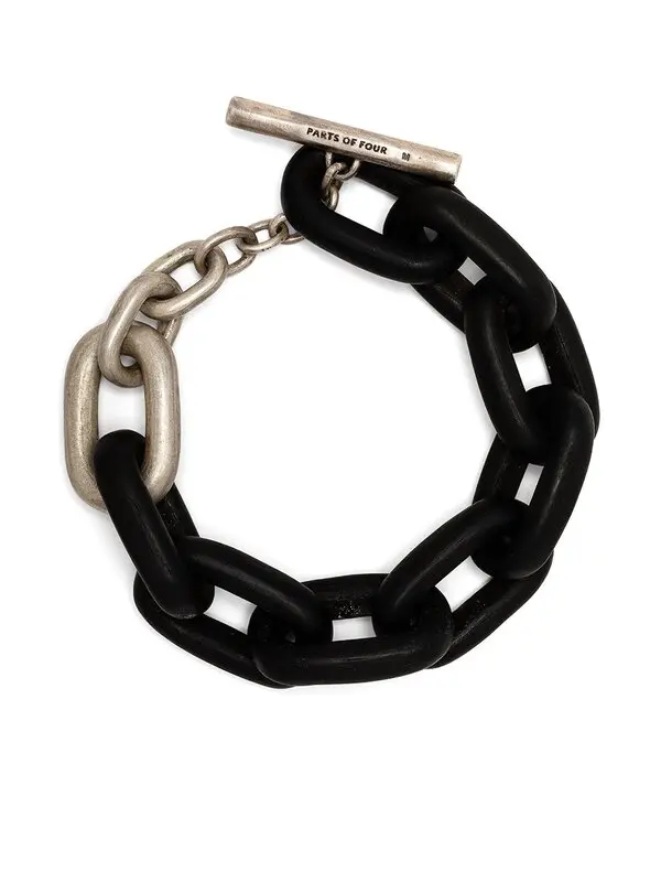 PARTS OF FOUR Chunky Chain Bracelet - Black