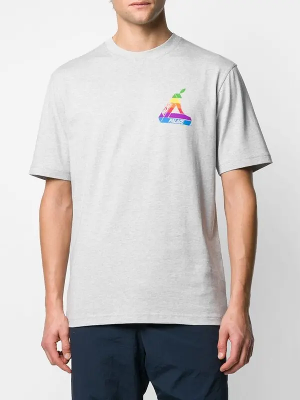PALACE Jobsworth Logo-print T-shirt - Grey