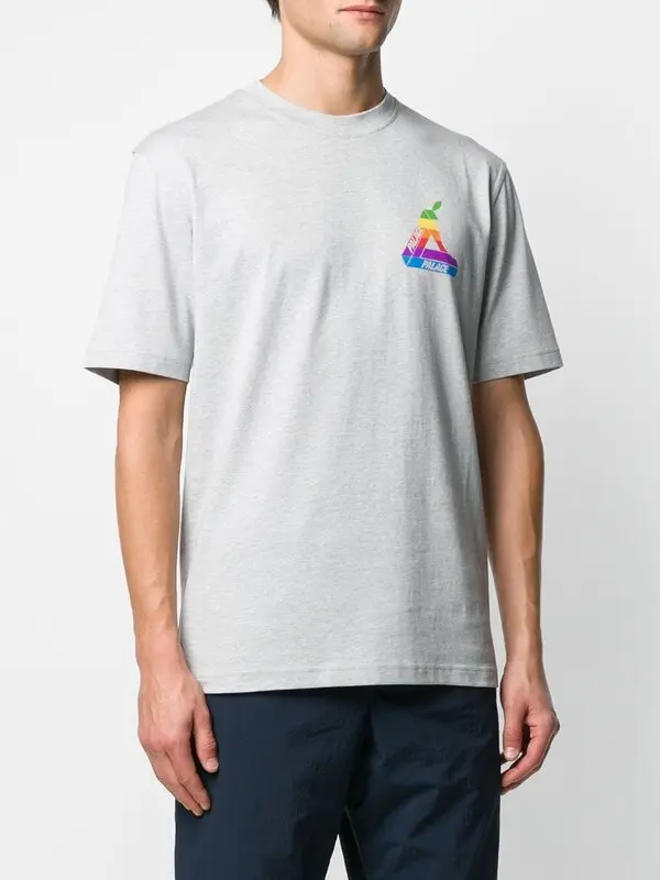 PALACE Jobsworth Logo-print T-shirt - Grey