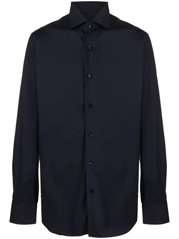 BARBA NAPOLI Plain Button Shirt